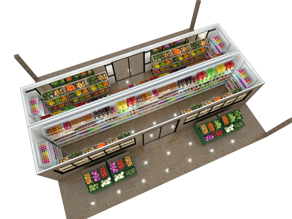 Shipping Container Supermarket Equipment - Buy Shipping Container ...